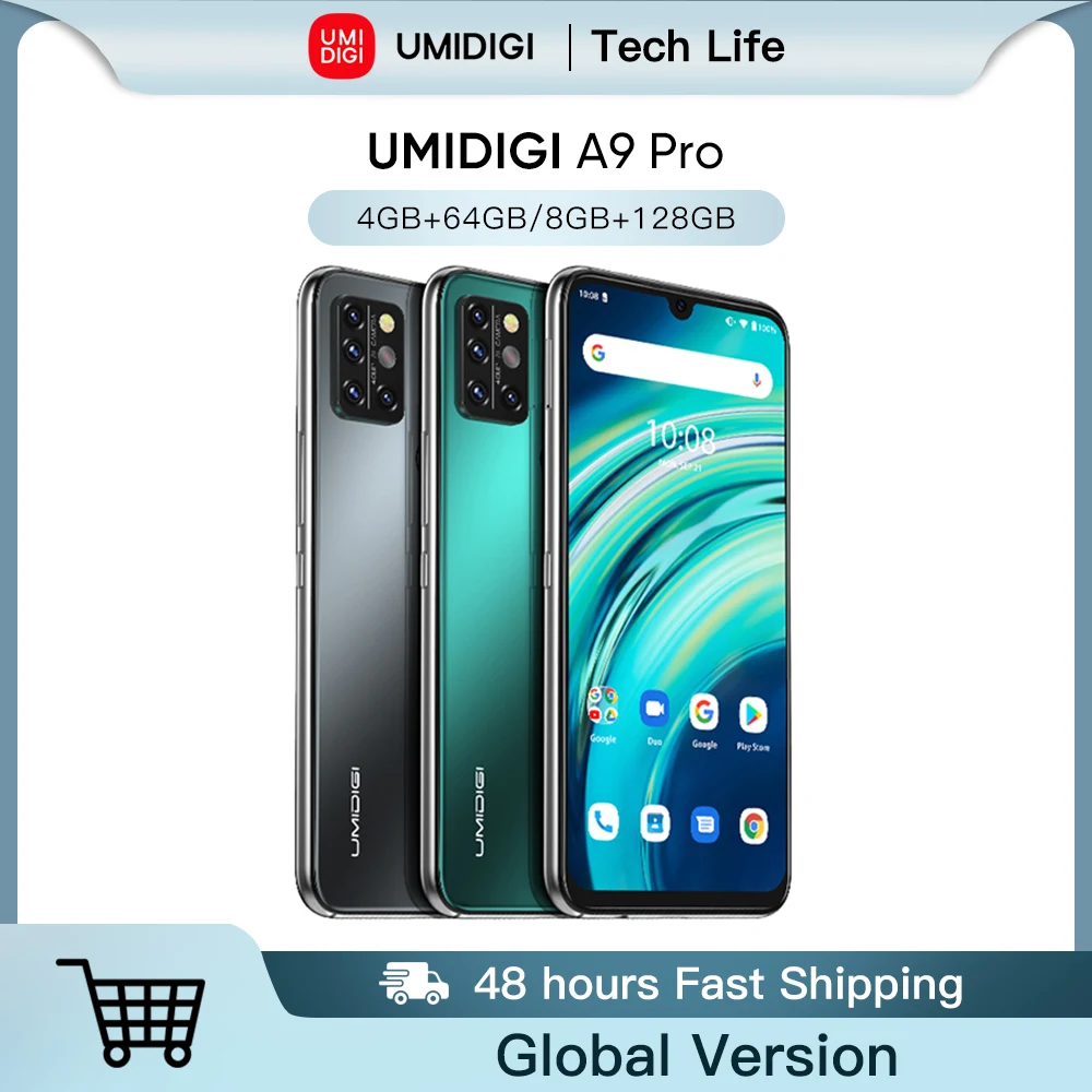 UMIDIGI-A9-Pro-Android-11-RAM-8GB-128GB-Samrtphone-48MP-AI-Matrix-Quad ...