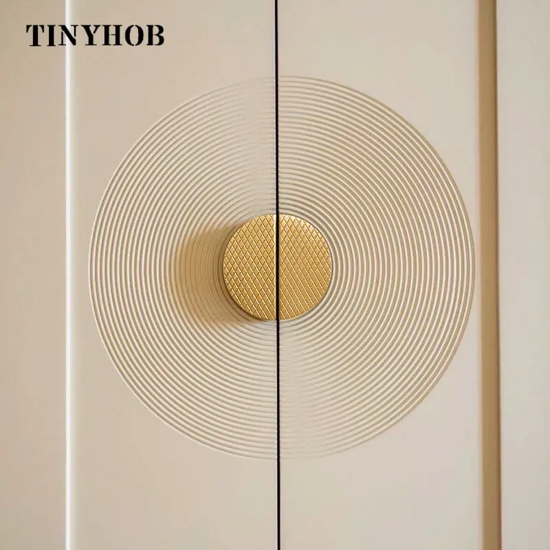 Brass-Semicircular-Cabinet-Door-Knob-Handle-Desk-Drawer-Pulls-Modern ...