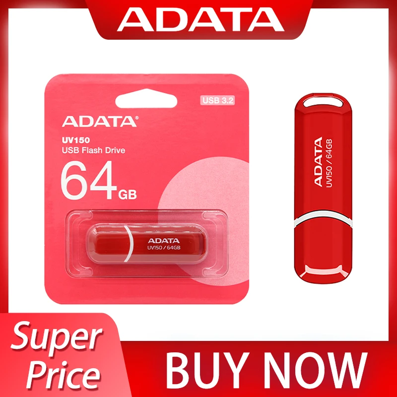 USB 3.2 ADATA UV150 USB Flash Drive 32GB 64GB High Speed Storage ...