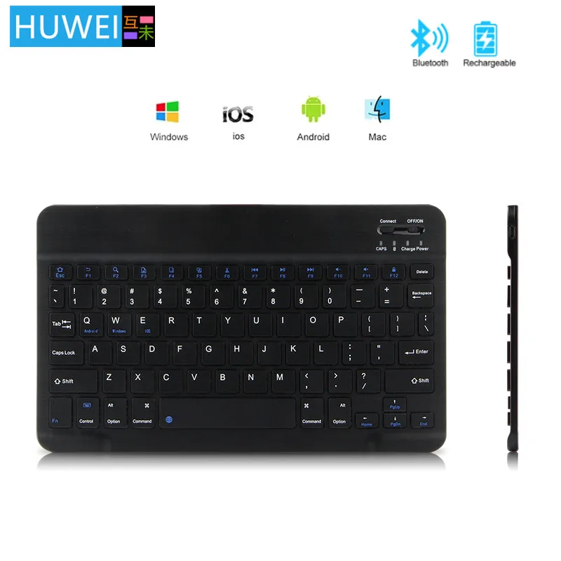 HUWEI Mini Bluetooth Keyboard Wireless Russian Keyboard Tablet Spanish ...