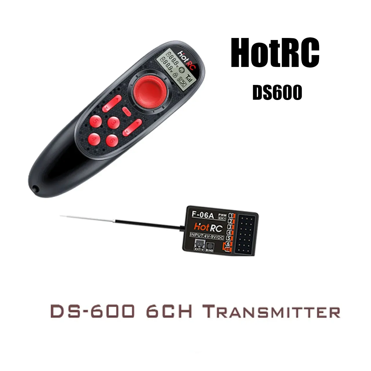 HOTRC-DS-600-DS600-CH-2-4GHz-FHSS-Radio-System-Transmitter-Remote ...