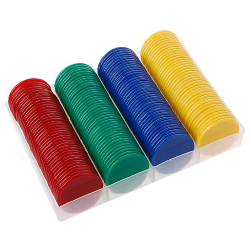 160Pcs-Set-Plastic-Poker-Chips-38mm-Learning-Counters-Disks-Chip ...