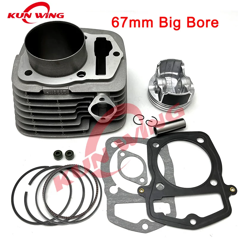 67mm 233cc Big Bore Cylinder Piston Ring Kit Set For Honda Crf230f Crf ...
