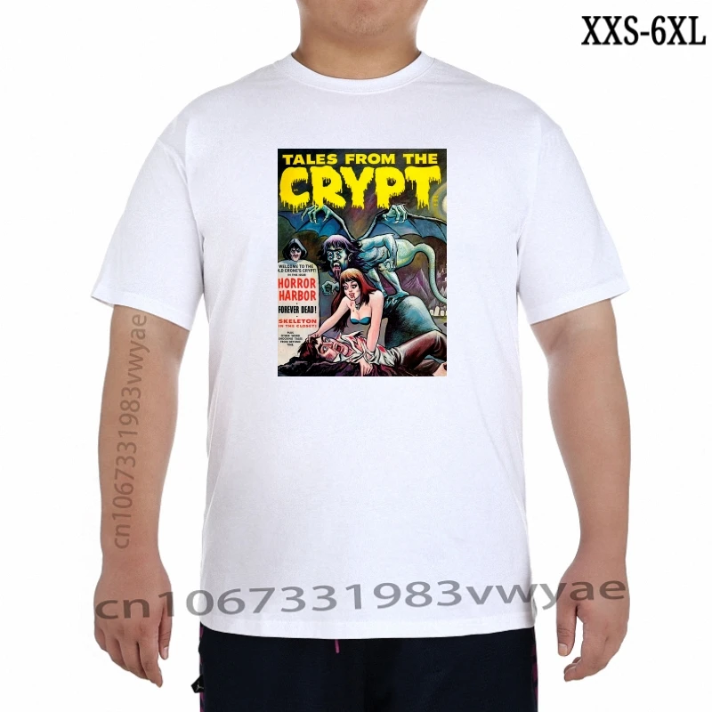 Novos Contos Da Cripta Horror Harbor Comic Book Tv Men' Tops T Shirt Tamanho TShirt Big Tall XXS ...