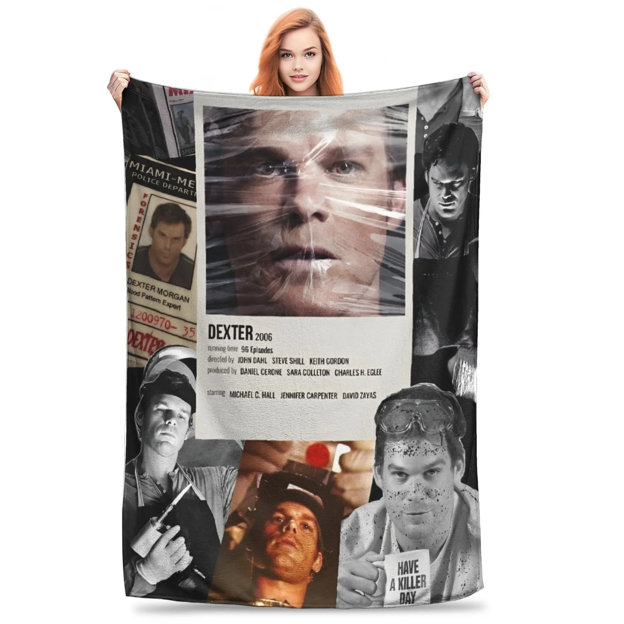 Dexter Morgan Movie Knitted Blankets Flannel Lightweight Thin Throw ...