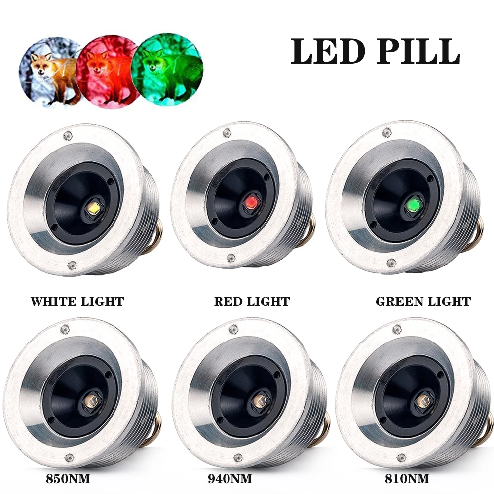 UniqueFire-IR850nm-940nm-White-Green-Red-Light-Drop-In-Pill-LED-Bulb ...