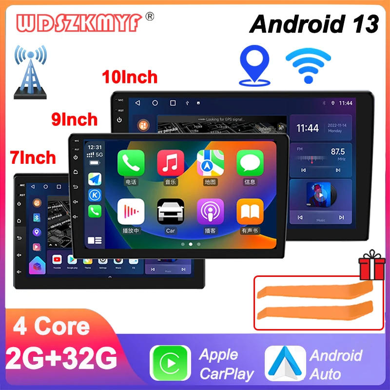 Android-13-Car-Radio-7-9-10-Android-Carplay-2-Din-GPS-WIFI-Car-Audio ...