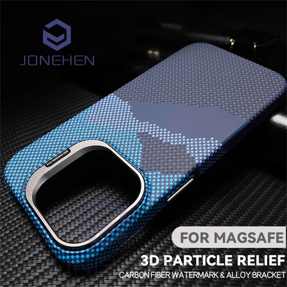 Luxury-Matte-Carbon-Mganetic-Slim-Case-For-Magsafe-Stand-Len-Cloud ...