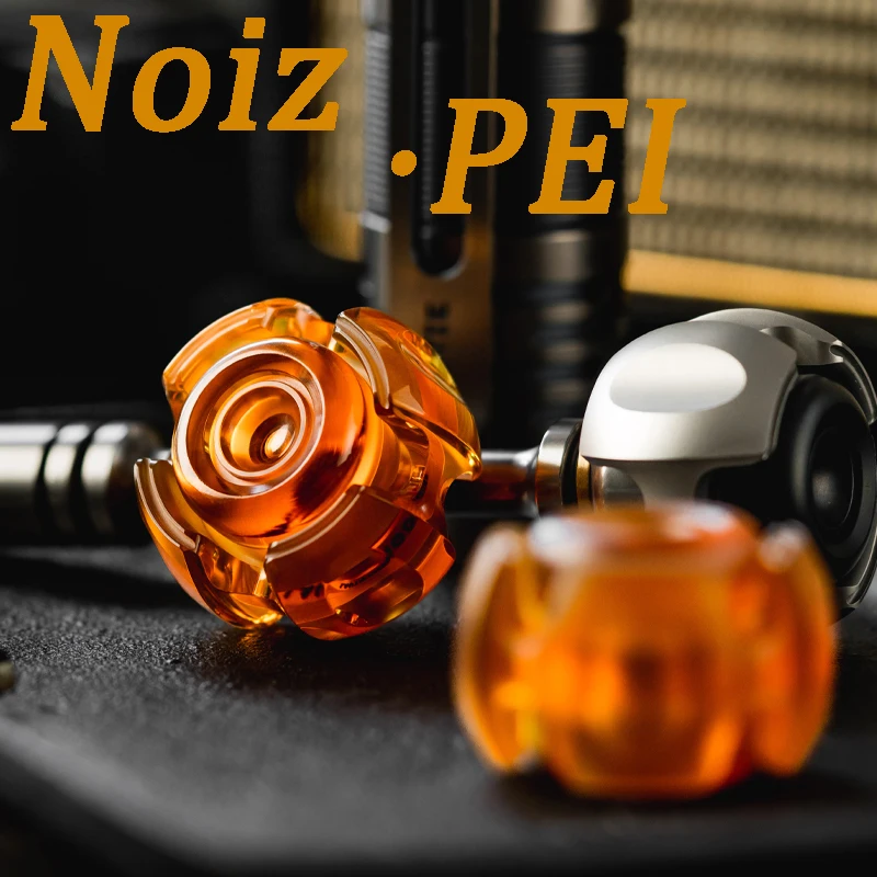 LAUTIE PEI Transparent Material EDC Noiz C Nano Fidget Spinner Elastic ...