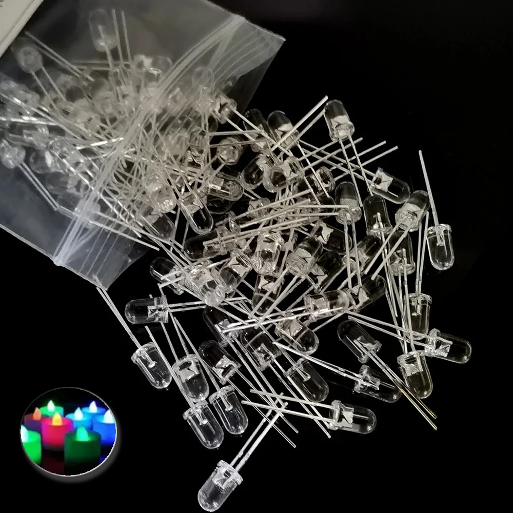 3mm-5mm-Yellow-Flicker-Flickering-LED-Diodes-Candle-Led-Flicking-Lights ...