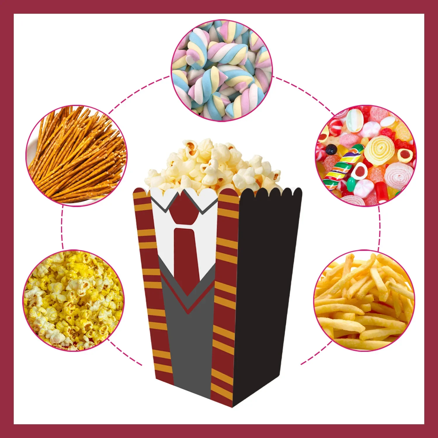 12PCS Magical Wizard Harri Potter party popcorn Boxes, party Candy ...
