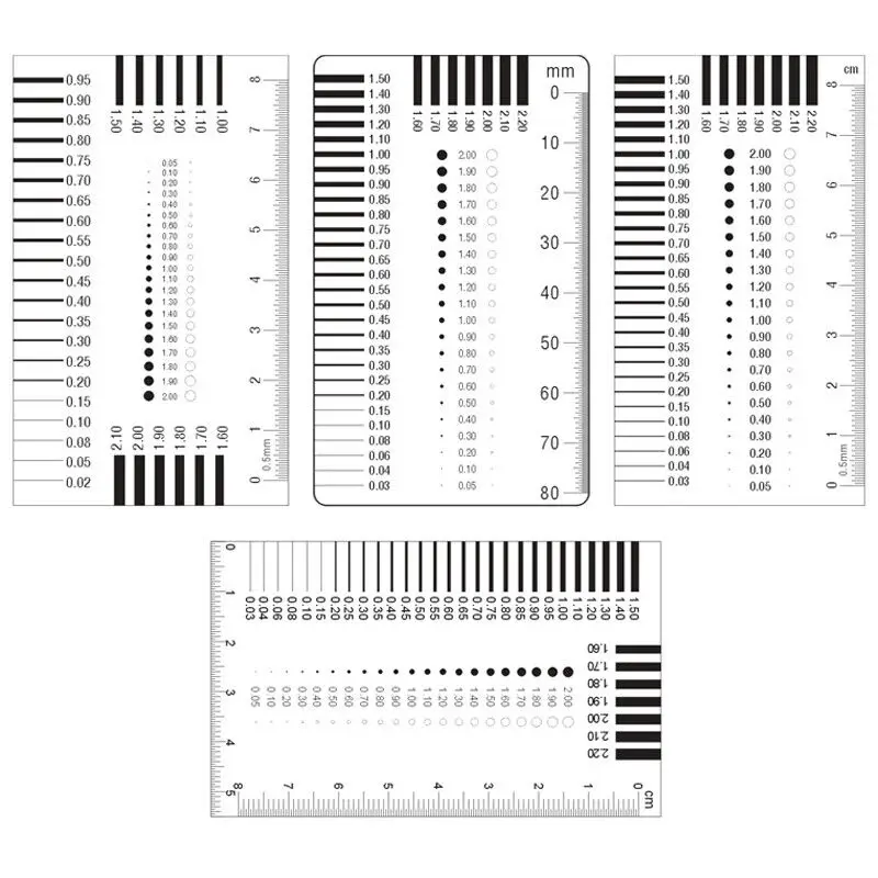 High-Precision-Film-Point-Gauge-Soft-Ruler-Microscope-Micrometer-PET ...