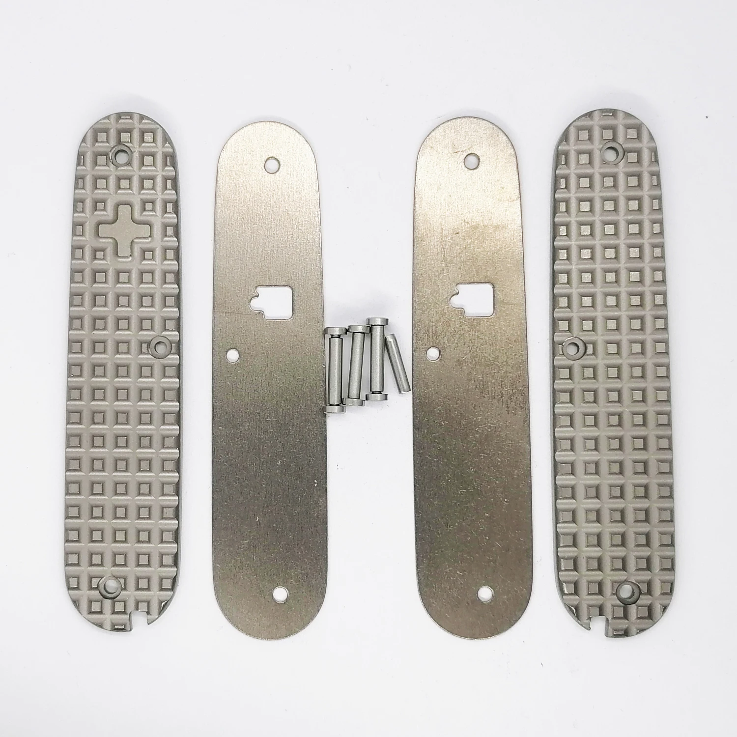 1 Pair Custom Made Titanium Alloy Scales for 91mm Victorinox Swiss Army ...