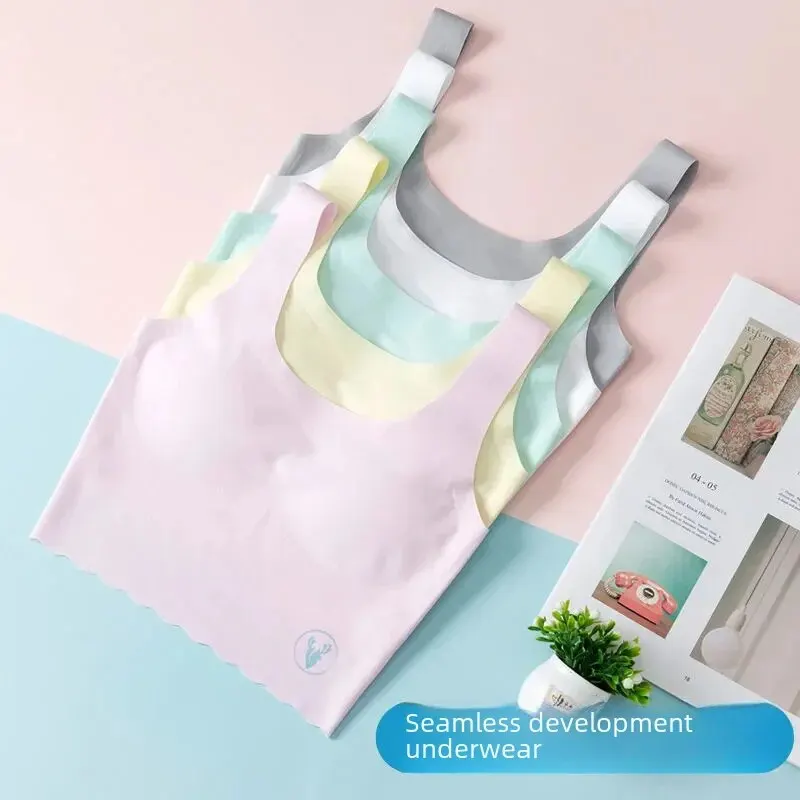 Breathable-Comfortable-Seamless-Bralette-Girls-Children-Teenagers-Anti ...