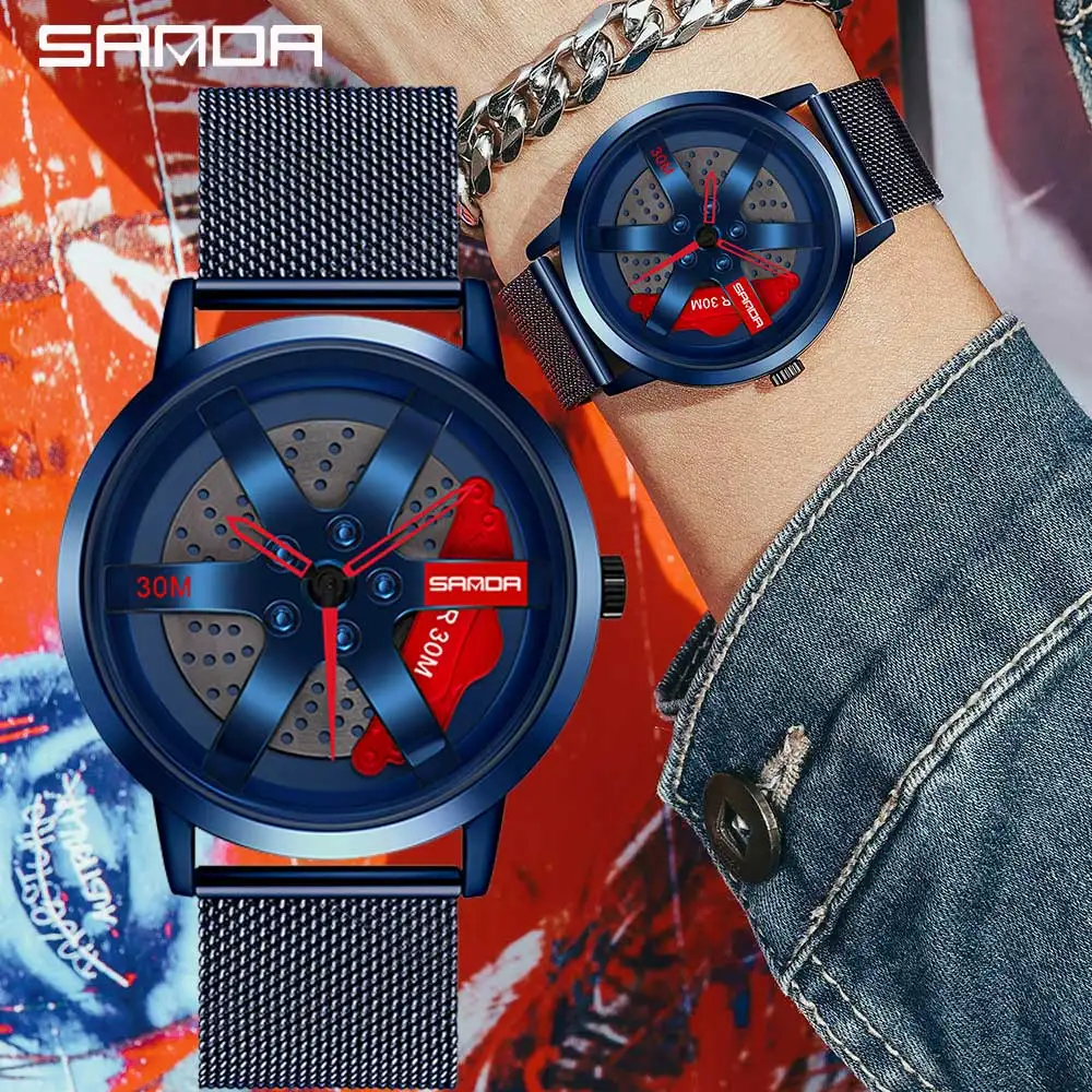 High-Quality-Men-s-Wheel-Watch-360-Rotating-Dial-Car-Rim-Hub-Contour ...