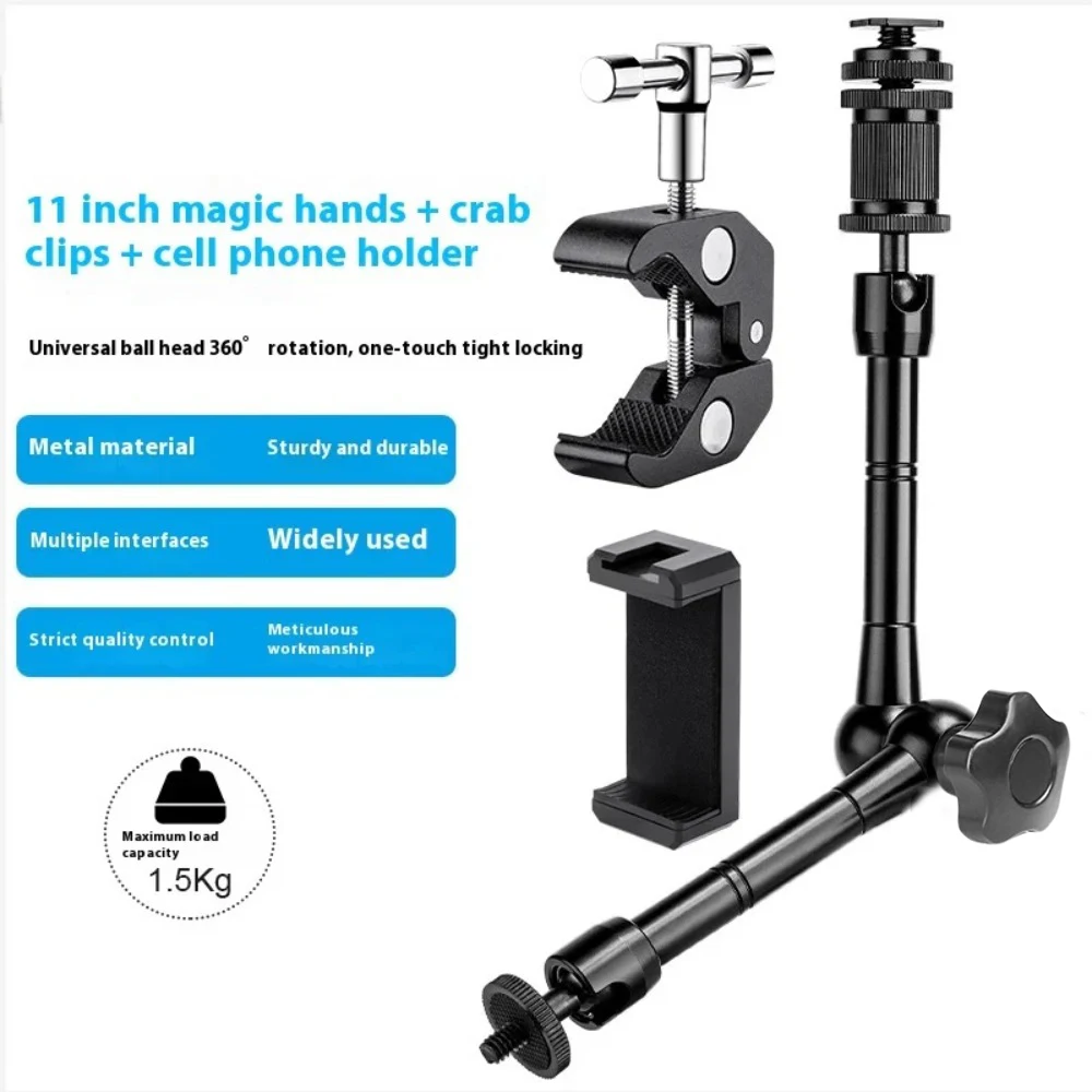 Upgraded 11" Adjustable Friction Power Articulating Magic Arm for DSLR ...