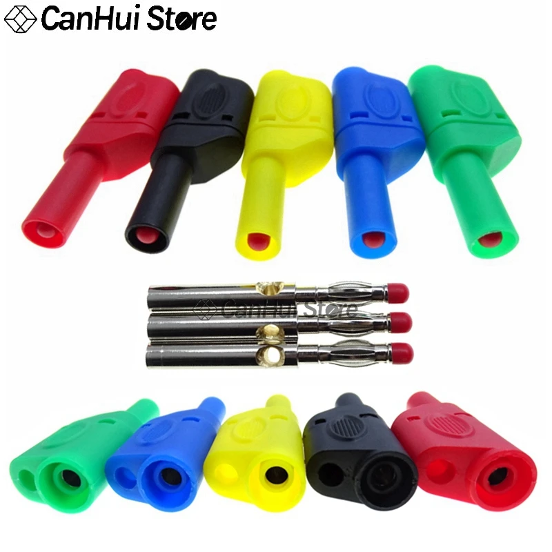5Pcs-Shrouded-Fully-Insulated-Safety-4mm-Male-Stackable-Banana-Plug ...