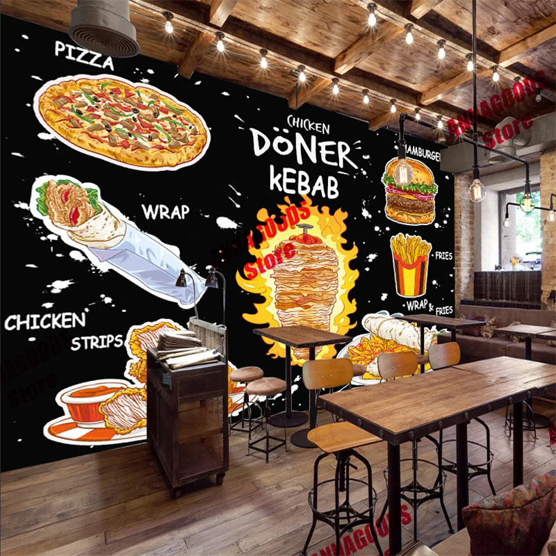 Fast Food Restaurant Wall Design