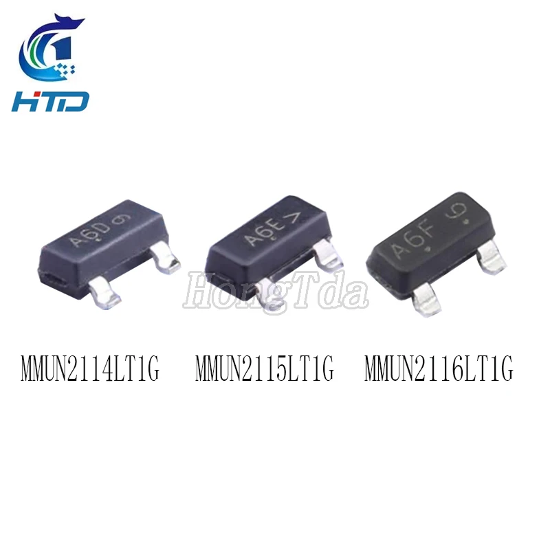 50PCS-MMUN2114LT1G-MMUN2114-A6D-MMUN2115LT1G-MMUN2115-A6E-MMUN2116LT1G ...