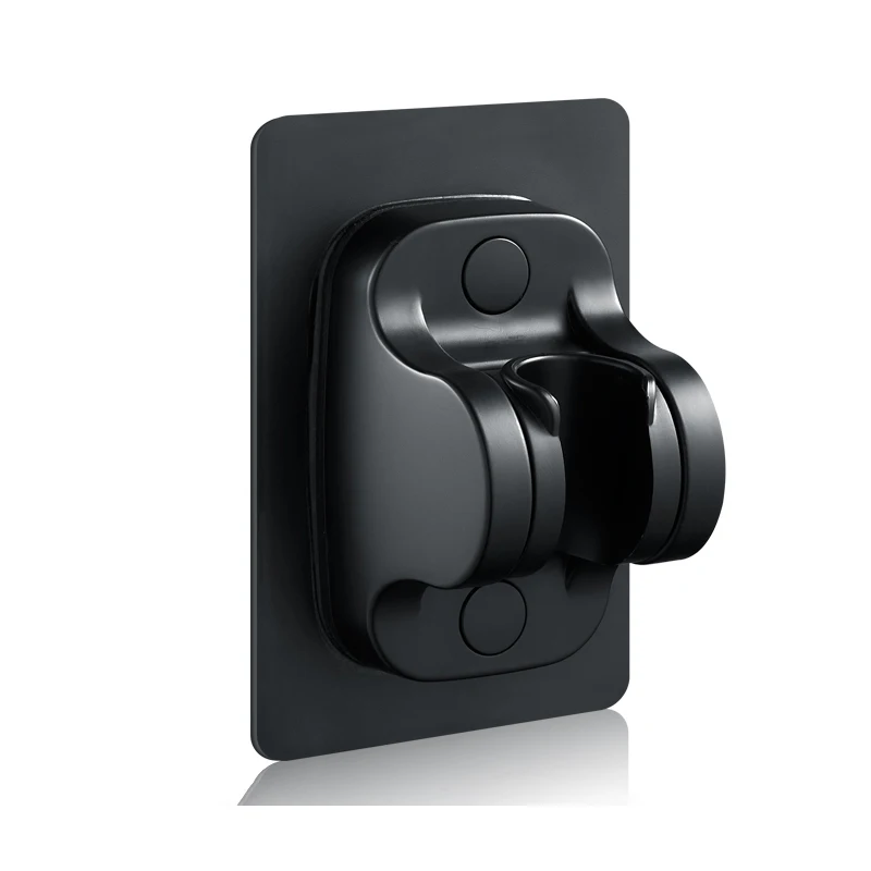 Shower-Head-Holder-Brackets-Black-Suction-Cup-Wall-Mount-Adjustable ...
