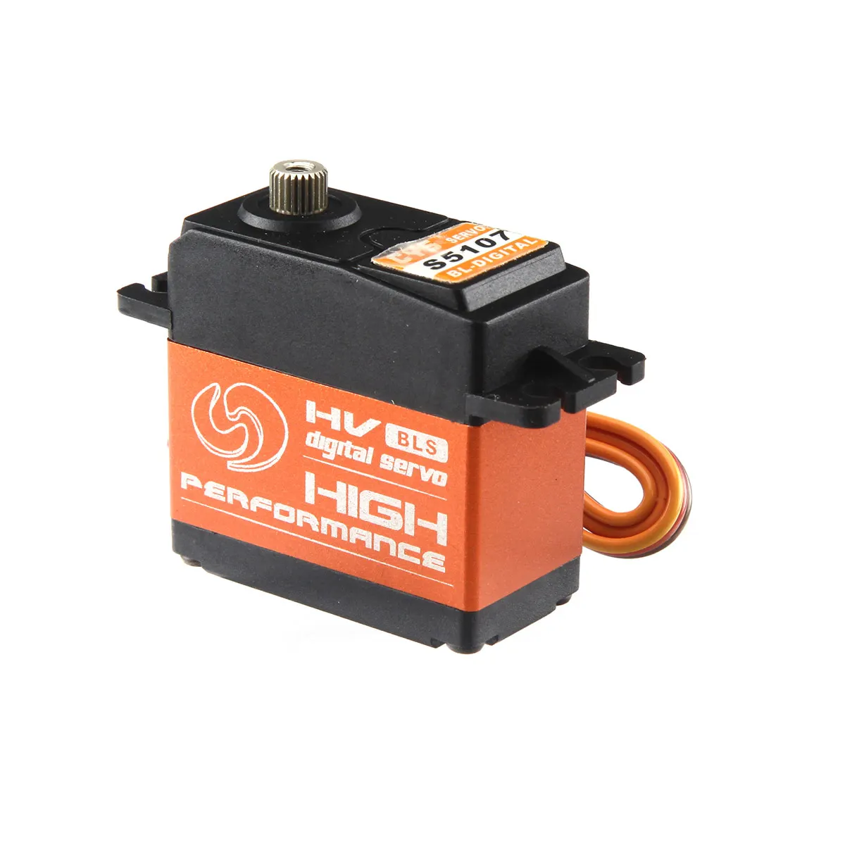 Servo digital sem escovas cnc para avião rc, capa de alumínio ...