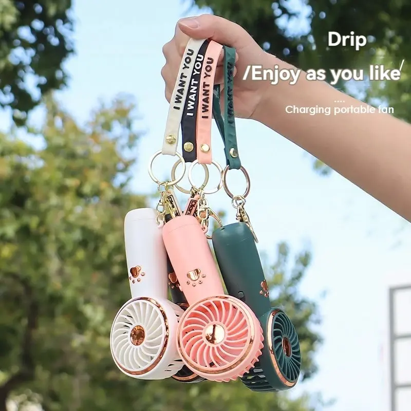 2024-Summer-New-Mini-Mini-Fan-Cute-Cartoon-Portable-Charging-USB ...