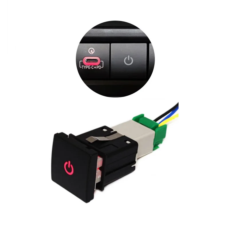 1PC Car Red LED DRL Light Packing Radar Power On Off Camera Switch ...