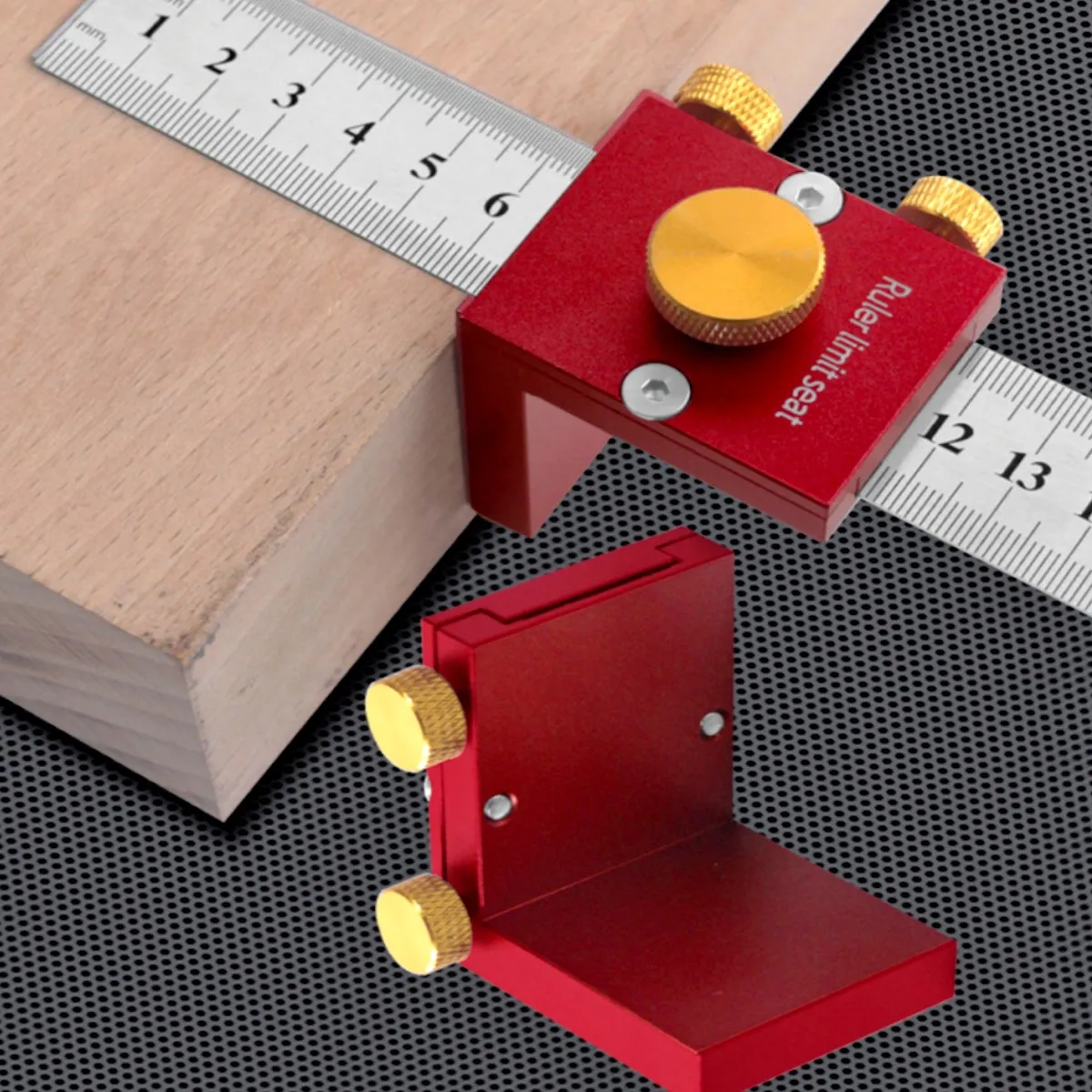 Woodworking-Ruler-Aluminum-Adjuster-Positioning-Block-Carpentry ...