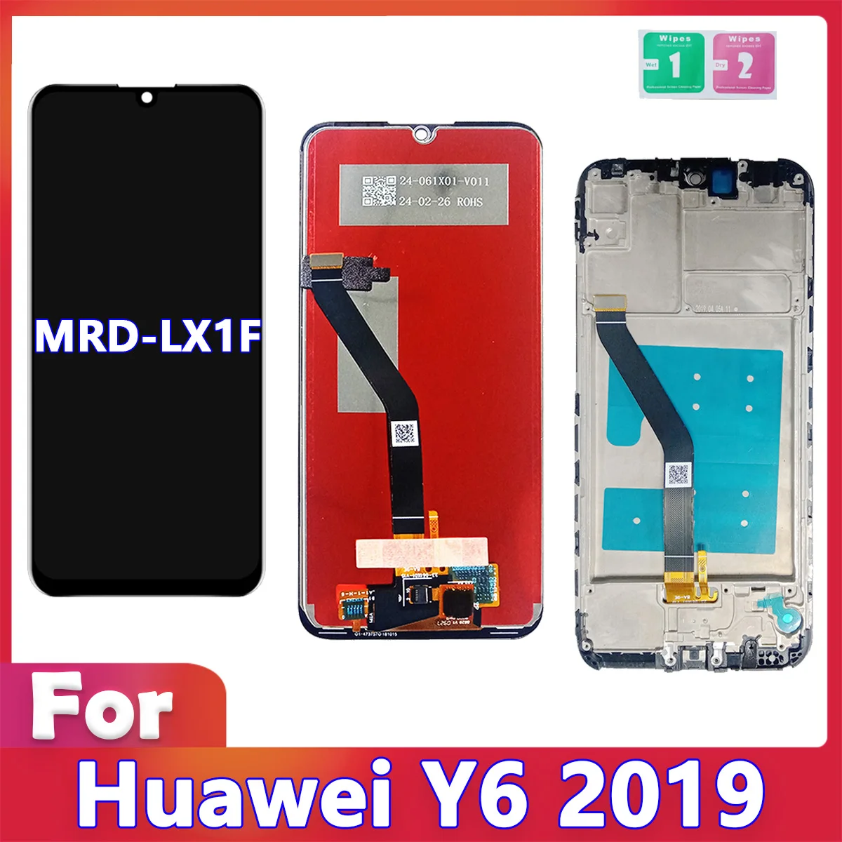For Huawei Y6 2019 LCD Display JAT-LX1 Touch Screen For Huawei Y6 Prime ...
