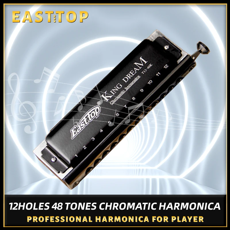 EASTTOP-Chromatic-Harmonica-12hole-48tone-slide-chromatic-harmonica ...