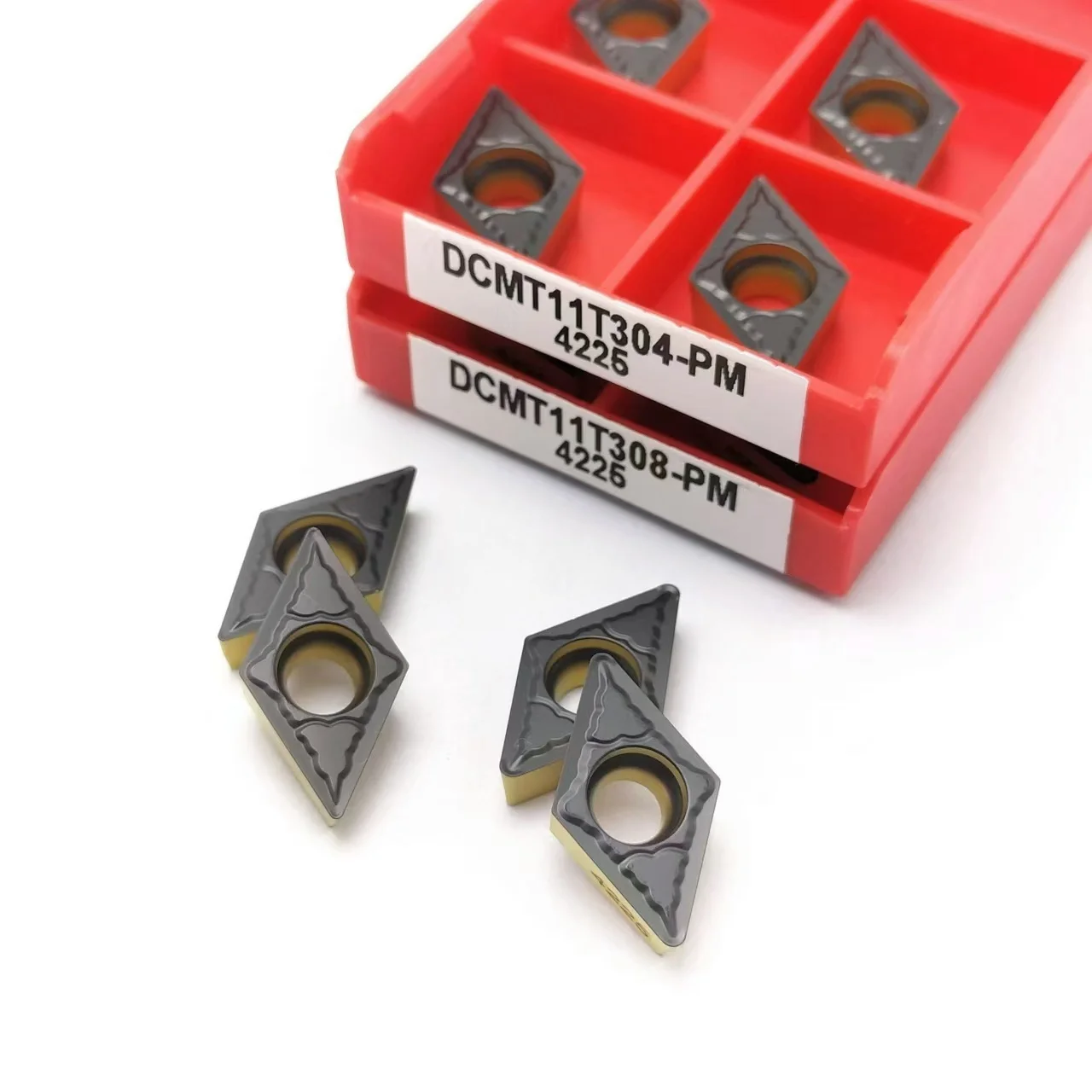 10PCS-DCMT11T304-PM-4225-DCMT11T308-PM-4225-indexable-Carbide-CNC ...