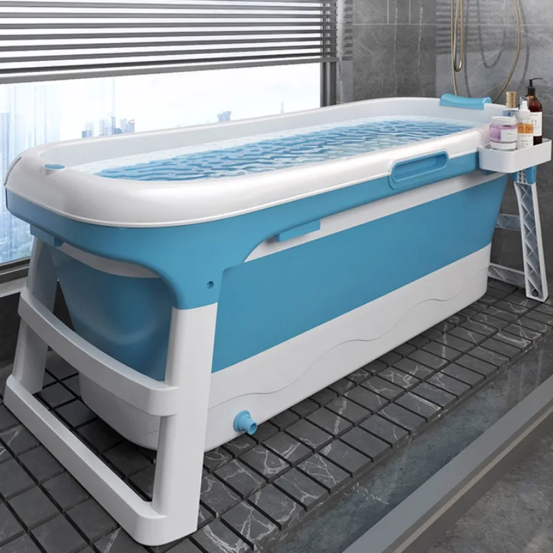 Foldable-Adult-Bath-Foot-Bucket-Collapsible-Roller-Small-Portable ...