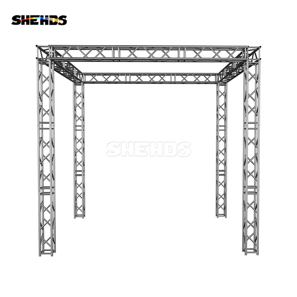 SHEHDS LED Stage Stainless 1M Steel Square Stage Truss Stand For Stage ...