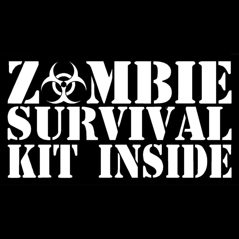 Zombie Survival Kit Labels