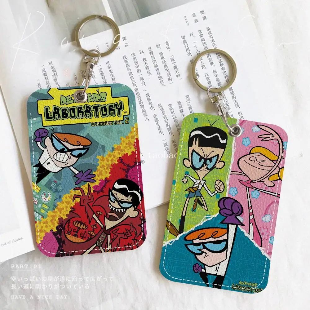 D-Dexters Cartoon L-Laboratory Badge Holder Keychain For Bank Business ...