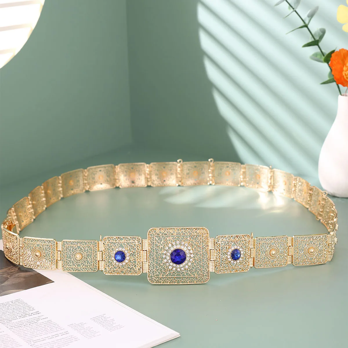 Moroccan-Caftan-Belt-For-Women-Dress-Waist-Chain-Gold-Color-Arabic ...