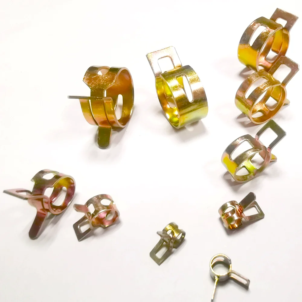 4-22mm-Spring-Hose-Clamps-for-Car-Truck-Zinc-plated-Fuel-Oil-Hose ...