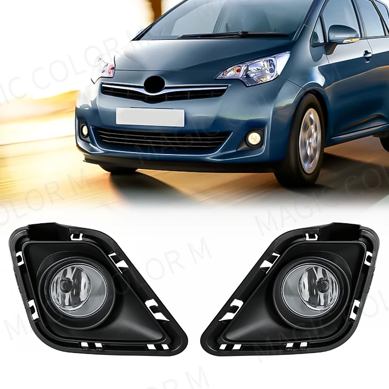 For Toyota Ractis 2010 2011 2012 2013 2014 LED Fog Lamps DRL Daytime ...