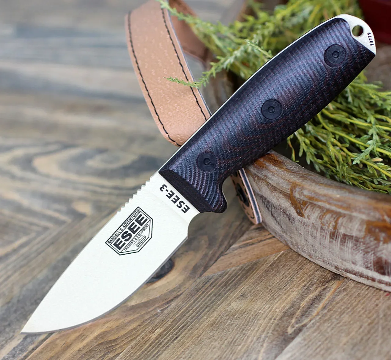 NEW-ESEE-3-Rowen-Fixed-Blade-Knife-9Cr18Mov-Blade-G10-Handle-Outdoor ...