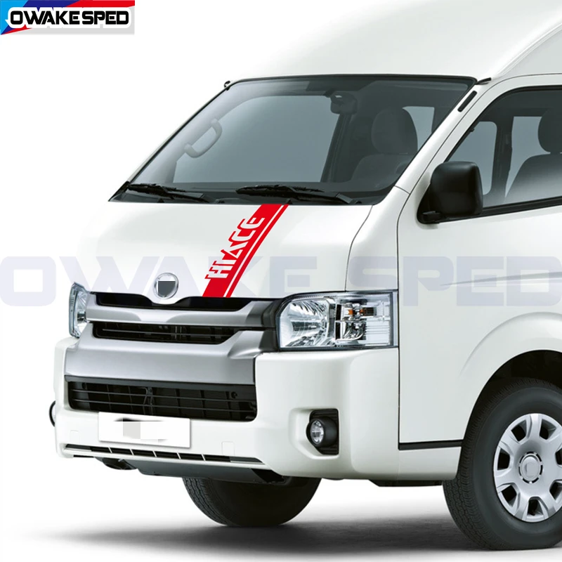 For-Toyota-Hiace-BUS-VAN-Carbon-Fiber-Car-Hood-Bonnet-Sticker-Auto ...