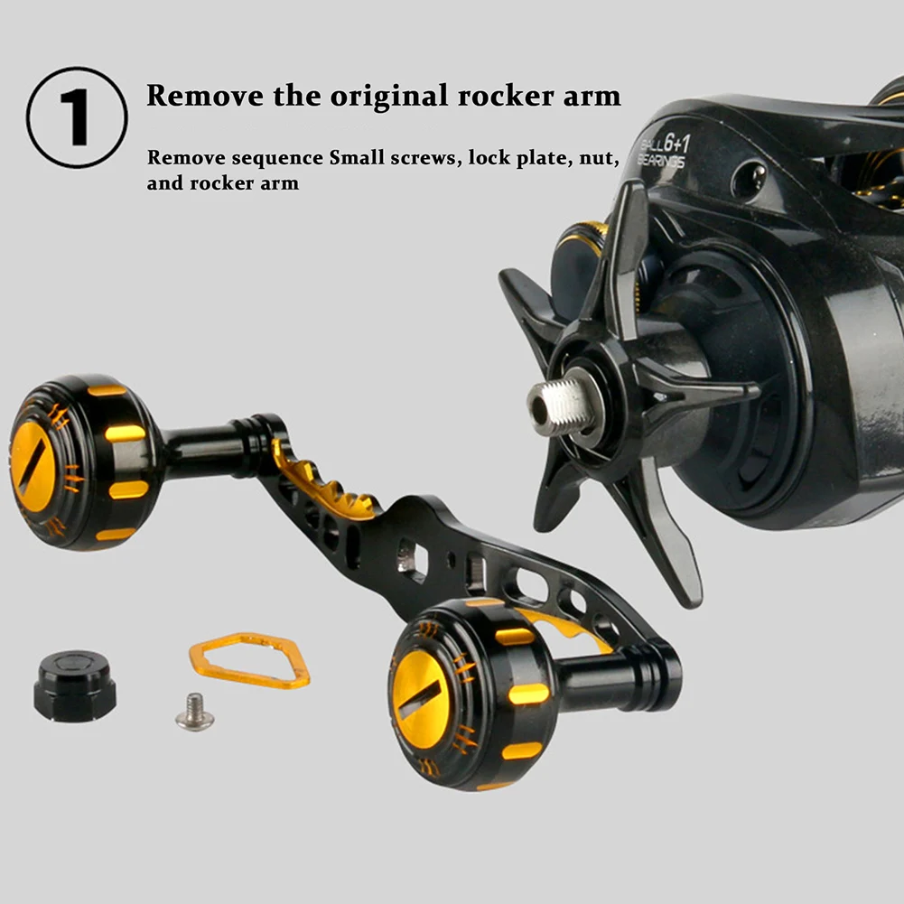 YFASHION-Fishing-Spinning-Reel-Double-Grip-Handle-Metal-Rocker-Arm-Reel ...