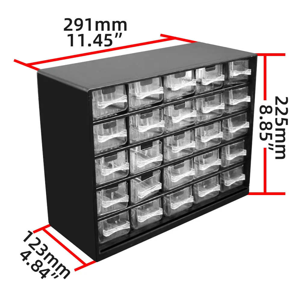 25-Multi-grid-Drawer-Parts-Box-Wall-mounted-Screw-Classification ...