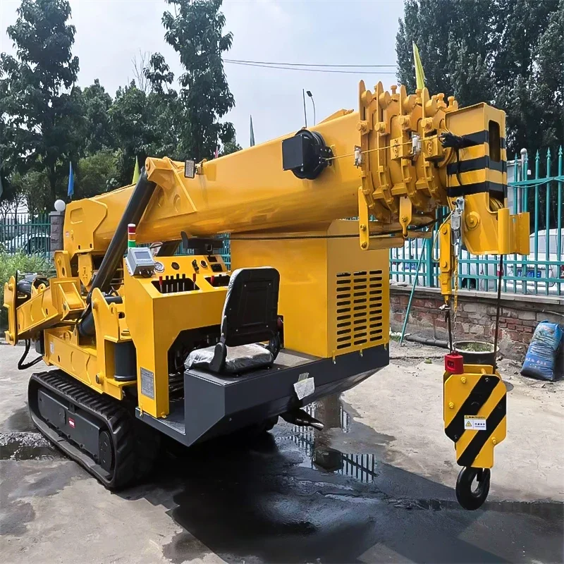 Factory Price Mobile Mini Spider Crane 3ton Roof Crawler Spider Cranes ...