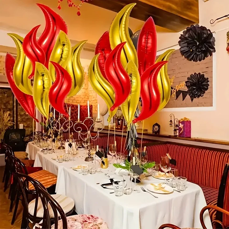Fake Fire Flame Balloons 12 Latex Fire Birthday Party Balloons Fire Fake Fire Flame Balloons 12 Latex Fire Birthday Party Balloons Fire