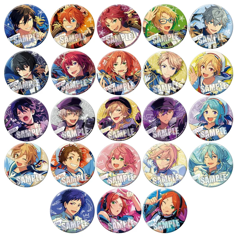 Ensemble Stars Keychain | Metal Icons Buttons | Stars Icons | Key ...