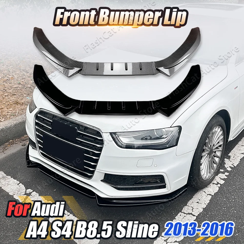 Lower Splitter Diffuser Spoiler Body Kits Tuning For AUDI A4 S4 B8.5 S ...