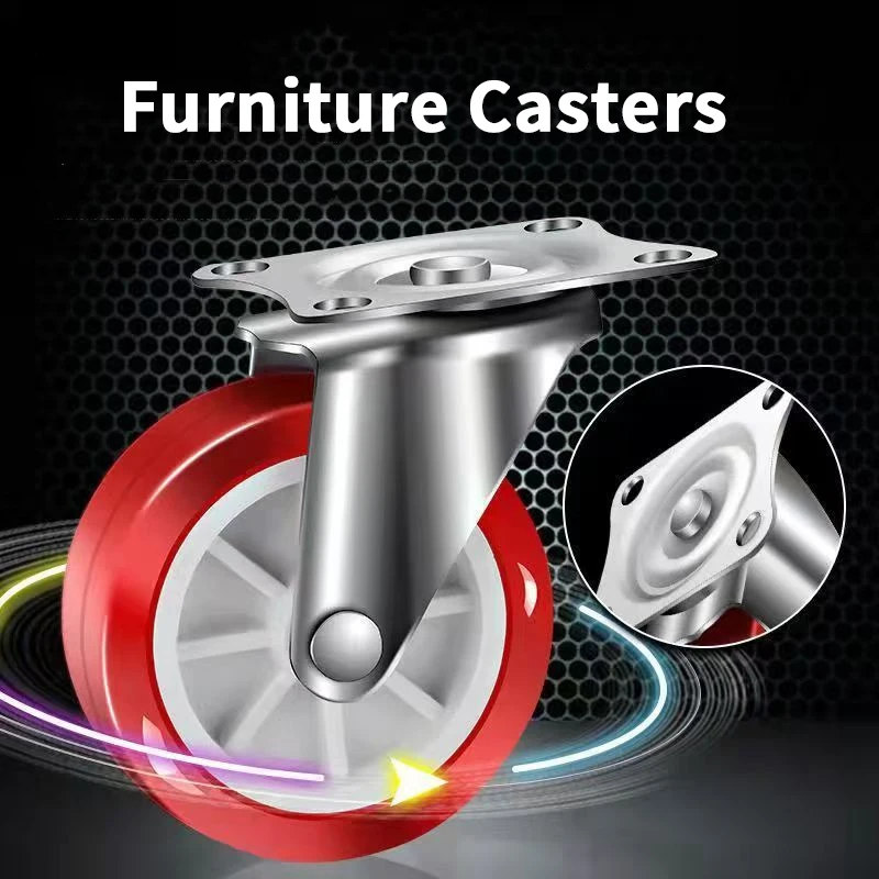 Furniture rotating wheels Fixed wheels, rubber wheels, furniture ...