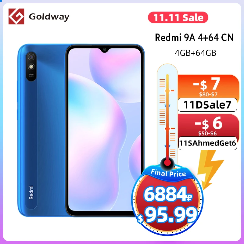 Xiaomi Smartphone Redmi 9A, ROM Global, 4GB y 64GB, 5000mAh, pantalla ...