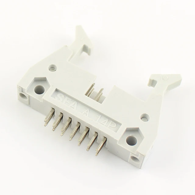 5pcs 2.54mm Pitch 14/20/30/50/64 Pin DC2 IDC Socket Male Straight DIP ...