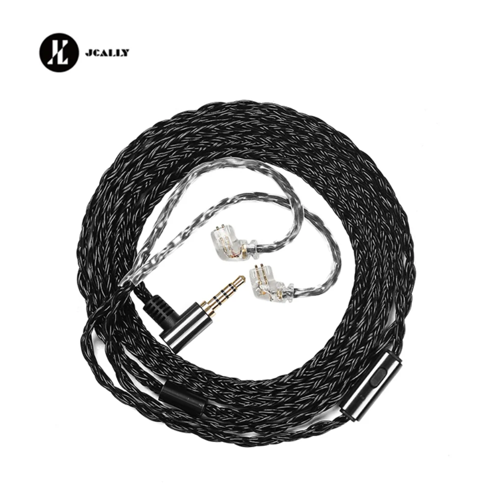 JCALLY-JC16S-16-Strand-5N-OFC-Upgrade-Cable-HIFI-Earphones-with-Mic ...